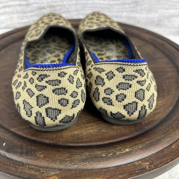 Rothy’s | Shoes | Rothys The Spot Animal Leopard Print Round Toe Flat ...